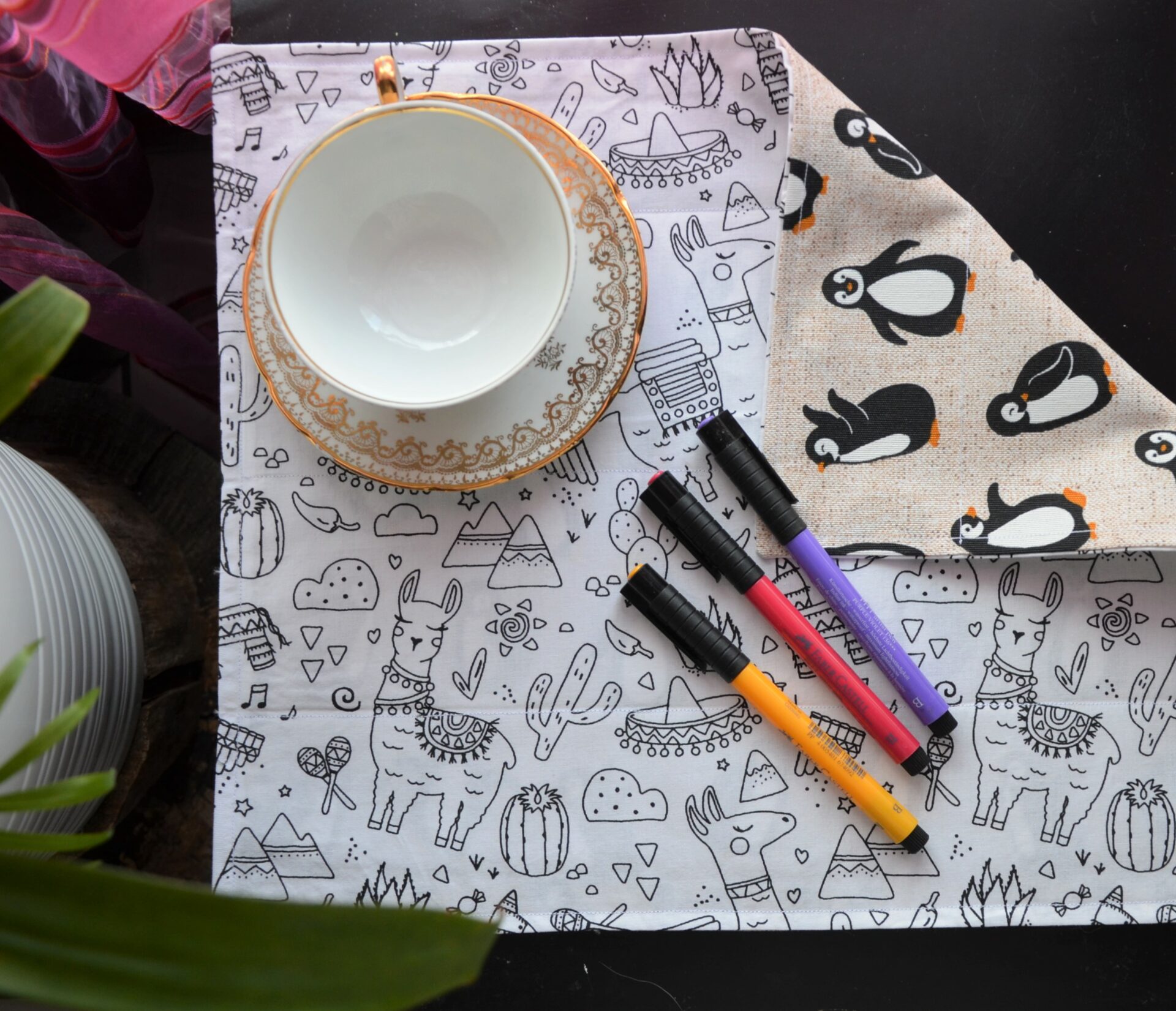 Set de table à colorier - Boutique Gavroche Artisanat Corrézien